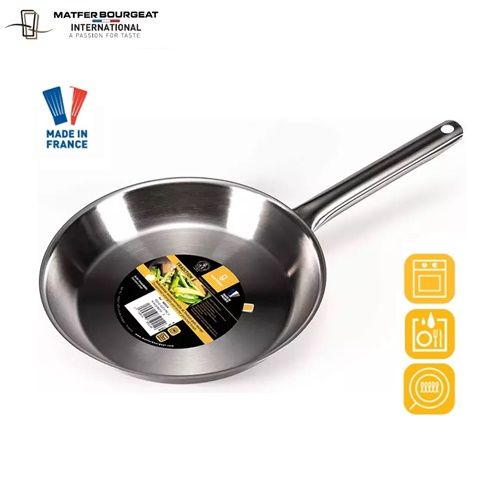 Matfer Bourgeat Tradition Stainless Steel Fry Pan, 0.8ltr – 20cm | Lazada