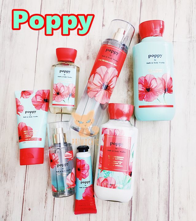Poppy Bath & Body Works Fragrance Mist Body Lotion Shower Gel Body ...