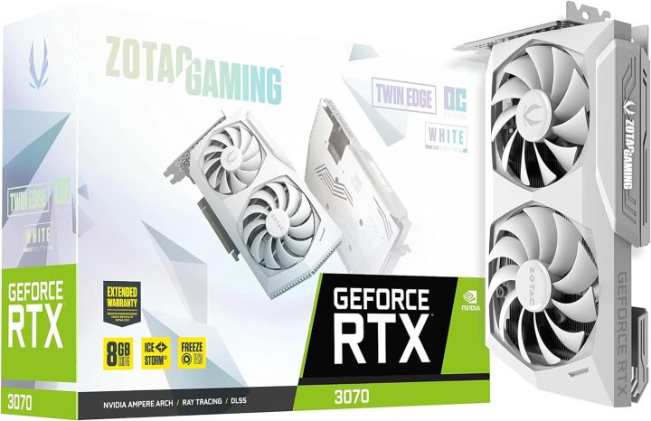 ZOTAC GAMING GeForce RTX 3070 Twin Edge OC White Edition LHR 8GB GDDR6 ...