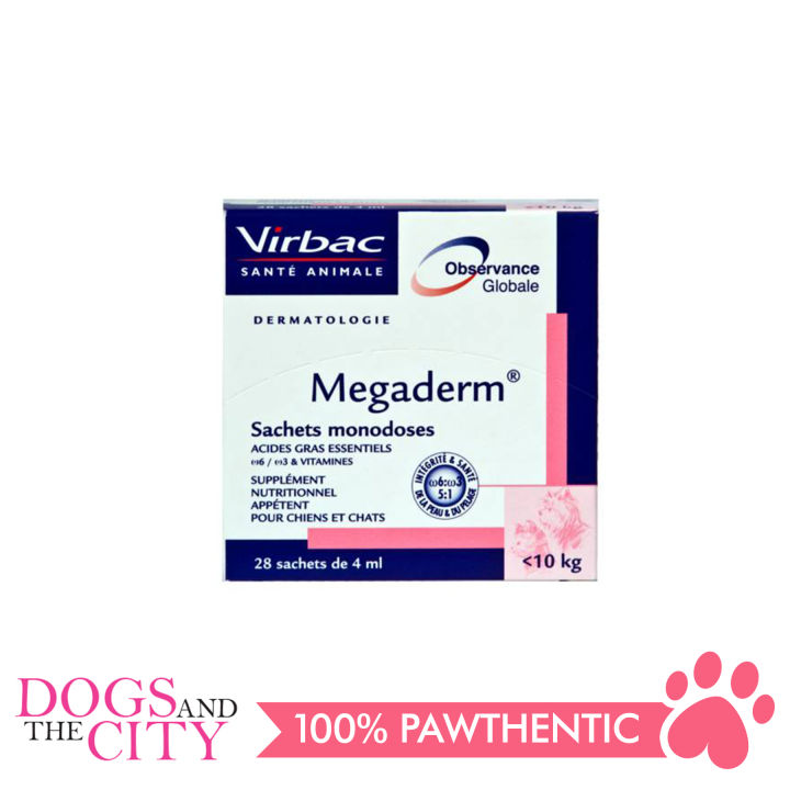 Virbac Megaderm 4ml x 28pcs per box for Dogs and Cats | Lazada PH