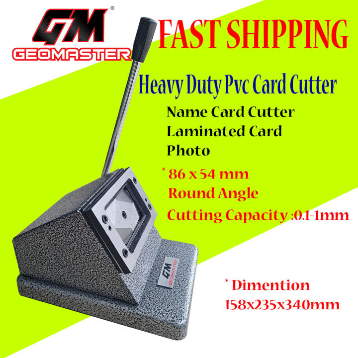 Geomaster Heavy Duty Manual Pvc Card Cutter Id Card Die Cutter 86*54mm ...