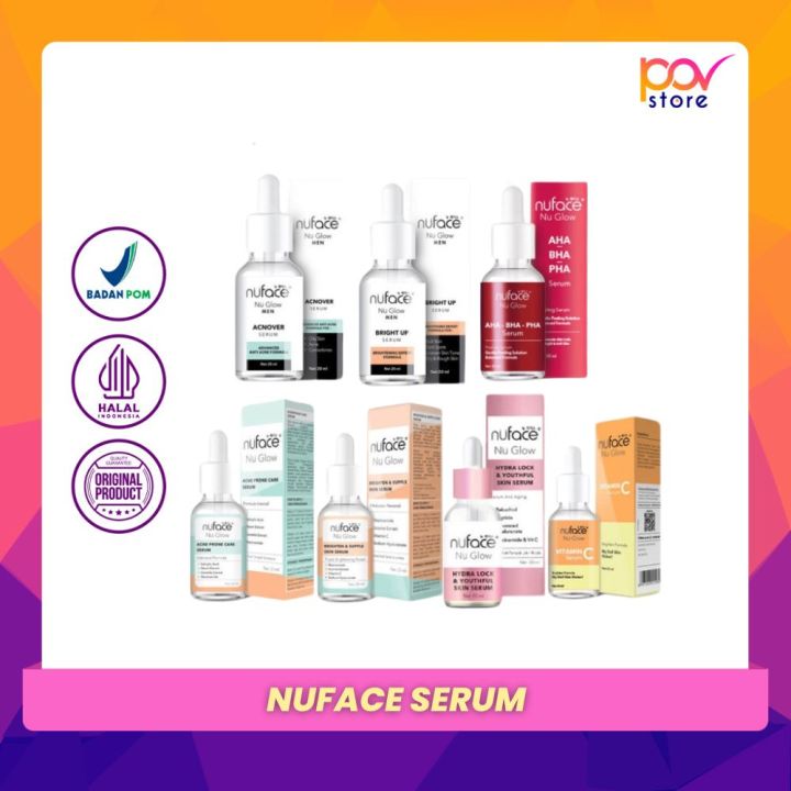 Nuface Nu Glow Face Serum - Brighten & Supple - Acne Prone Care - 20ml - Nu Face POV Store ...