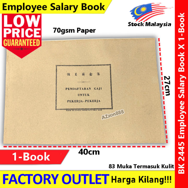 Employee Salary Book Buku Gaji Pendaftaran Gaji Untuk Pekerja-Pekerja ...