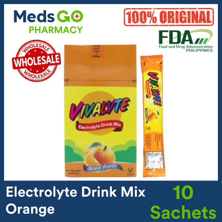 Vivalyte Electrolyte Drink Mix Orange - 10 Sachet | Lazada PH