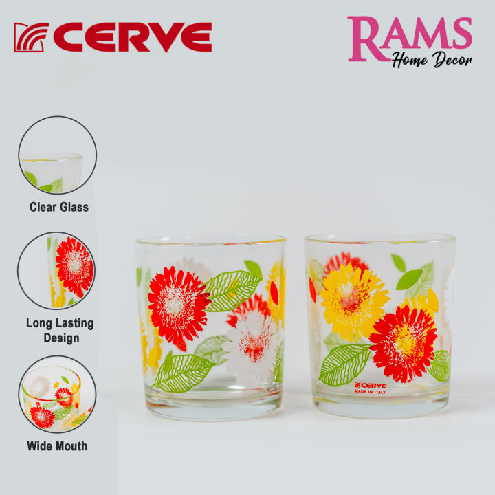 Cerve 220ml / 250ml / 310ml Glass Tumbler Set / Gelas Kaca - Clara ...