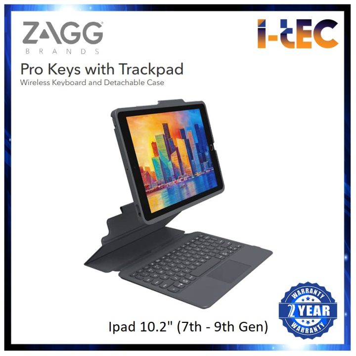 ZAGG Pro Keys Wireless Keyboard Detachable Case with Trackpad | Lazada