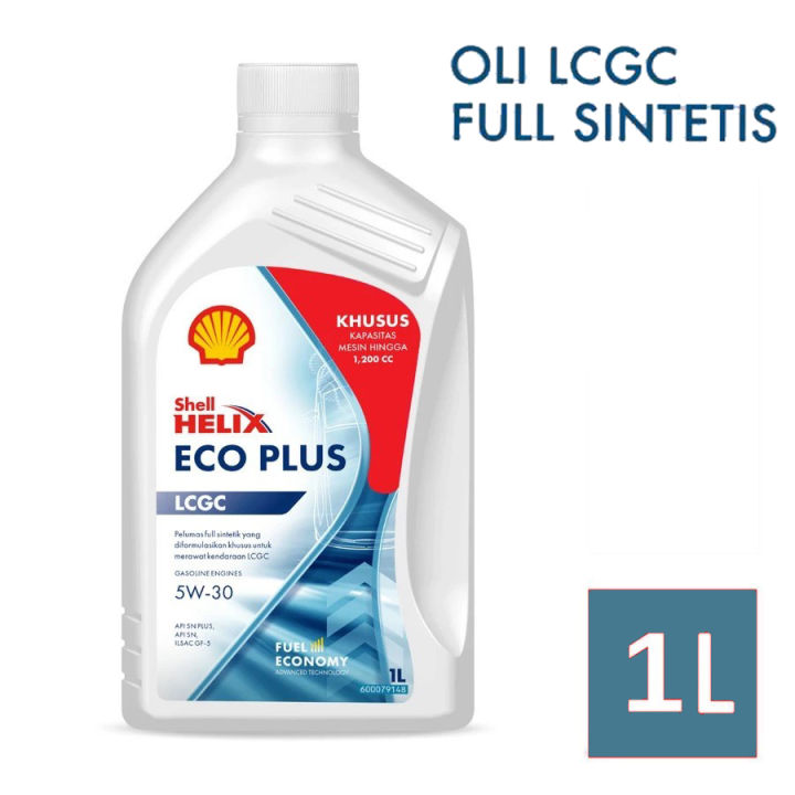 SHELL HELIX ECO PLUS FULL SYNTHETIC 5W-30 ORIGINAL 1 Liter - Oli Mobil ...