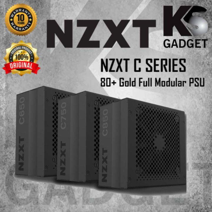 NZXT C SERIES C650 W / 750 W / 850 W 80 PLUS GOLD FULL MODULAR ATX ...