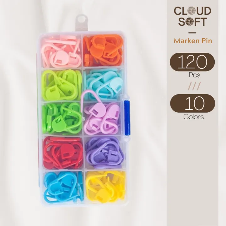 120PCS/BOX Penanda kiraan kait/ Crochet plastic marker pin | Lazada