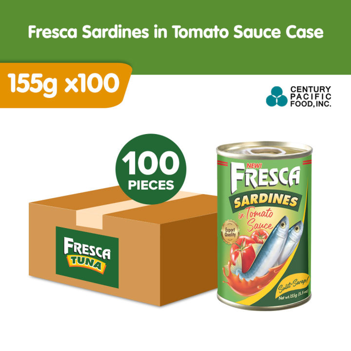Fresca Sardines in Tomato Sauce 155g (Case of 100pcs) - Rich in Calcium ...