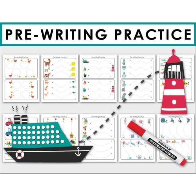 Reusable Preschool Worksheets | Practice Writing Skills Workbook ...