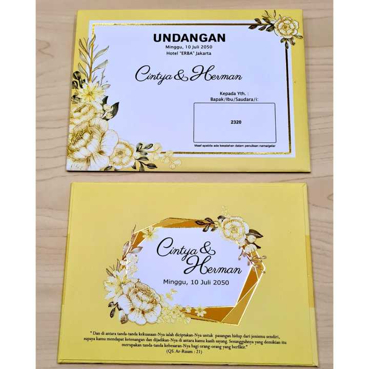 Blangko Undangan ERBA 2320 Isi 100 Lembar | Lazada Indonesia