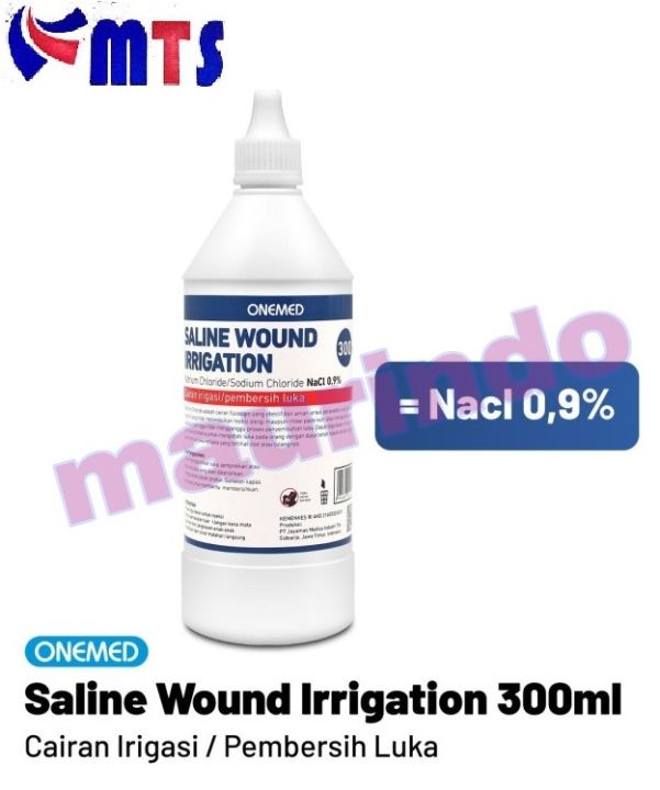 COD - Pembersih Luka 300 ml ONEMED Saline Wound Irrigation Semprot (NaCl 0.9%) | Lazada Indonesia