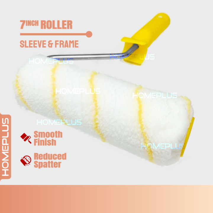 Homeplus 7 Inch Yellow Line Paint Roller And Frame Jotun Nippon Dulux ...