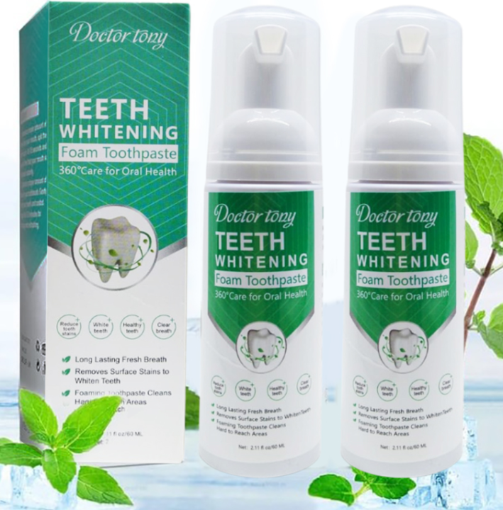 DOCTOR TONY Teeth Whitening Foam Toothpaste | Lazada PH