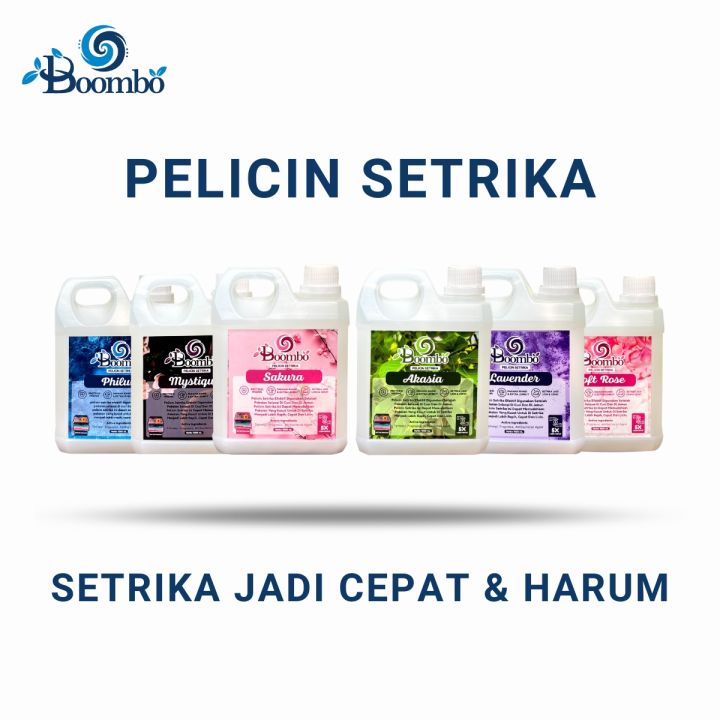 Pelicin Setrika Boombo Clean Anti Kusut Bebas Bakteri 1 Liter | Lazada ...