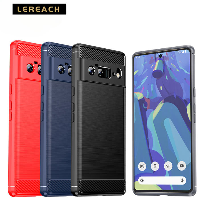 Lereach Carbon Fiber Soft Case for Google Pixel 6 Pro / Google Pixel 6 ...