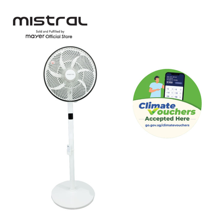 [Climate Voucher] Mistral 14" DC Stand Fan with Wi-Fi & Remote ...