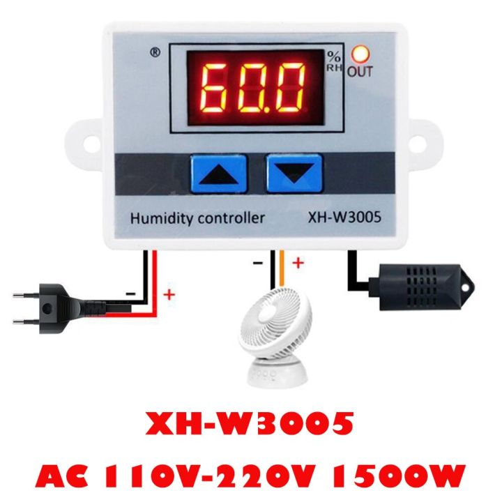 1PCS XH-W3005 LED Digital Humidity Controller 220V 12V 24V Hygrometer ...