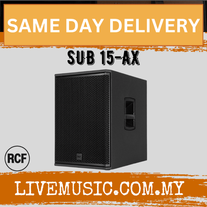 RCF SUB 15-AX 2200-watt 15-inch Active Subwoofer - Black / White ...