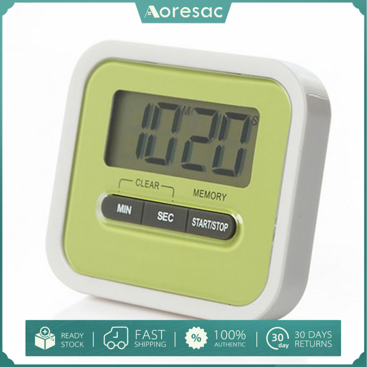 Magnet Kitchen Timer 100-Minute Digital Count Up & Countdown Timers ...