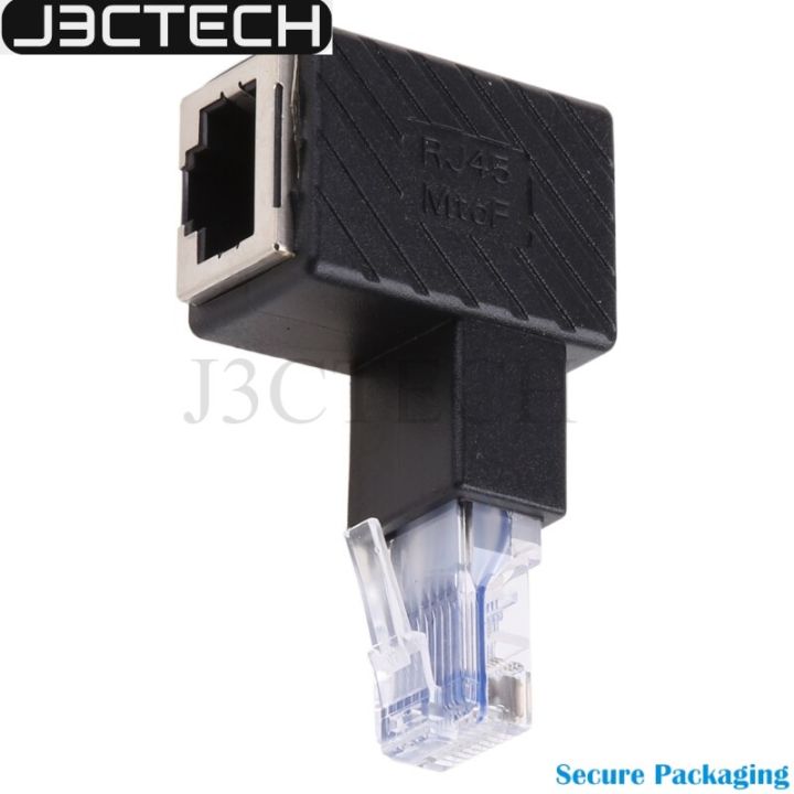 Rj45 Male To Female Network Cable 90 Degree Adapter Lan Network ...