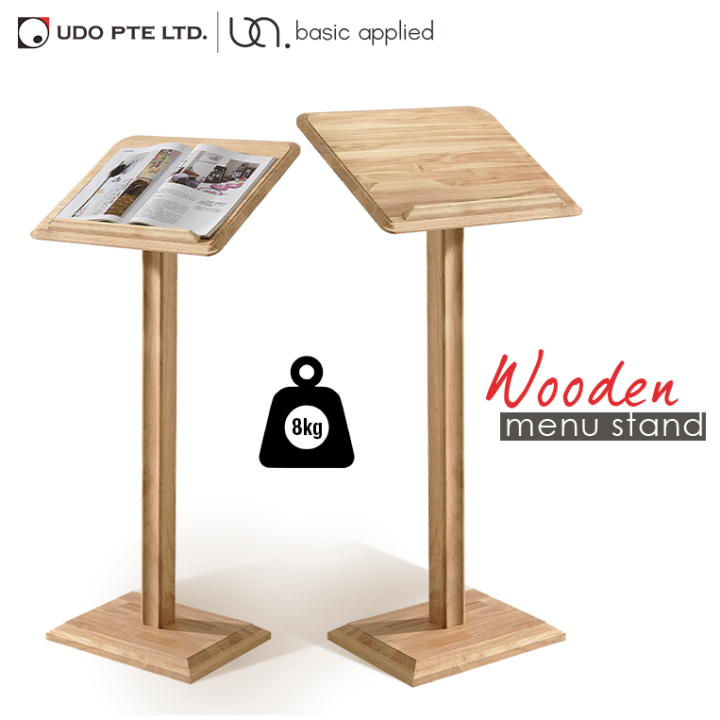 Wooden Menu Display Stand | Heavy Restaurant Menu Display Stand | Stage ...
