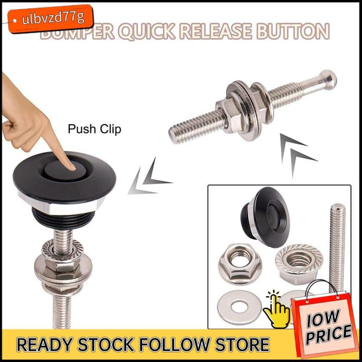 【COD】1/2/4pcs Universal Aluminum Push Button Quick Release Racing Car ...