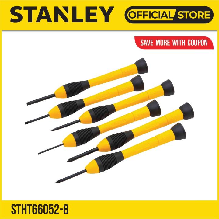 Stanley STHT66052-8 (66-052) 6 Piece Bi-Material Handle Precision ... Stanley STHT66052-8 (66-052) 6 Piece Bi-Material Handle Precision ...
