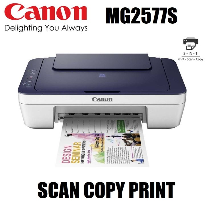 Canon MG2577s AIO Inkjet Printer (Print,Scan,Copy) 1-Year Wrty | Lazada