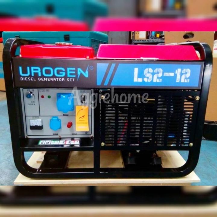 UROGEN เครื่องปั่นไฟ รุ่น ร่น LS2-12 220V (กุญแจสตาร์ท) 10.0 kW. 16.76 แรงม้า (2 สูบ) ปั่นไฟ ...
