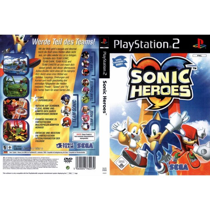 แผ่นเกมส์ PS2 Sonic Heroes คุณภาพ ส่งไว | Lazada.co.th
