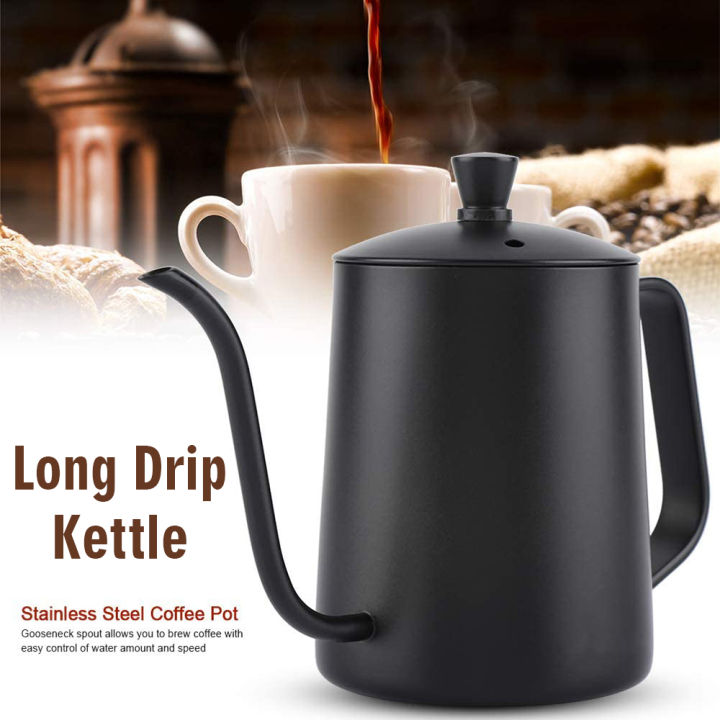 Coffee Maker Pot Long Drip Kettle Teko Kopi 600ml Stainless Steel ...