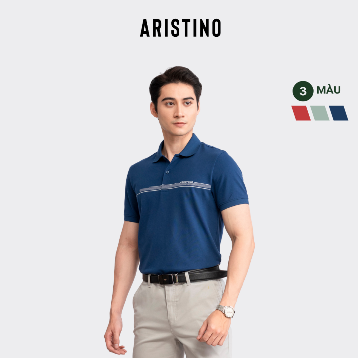 Áo polo ngắn tay ARISTINO họa tiết kẻ độc đáo, 3 màu trẻ trung, ấn tượng - APS048S3 | Lazada.vn
