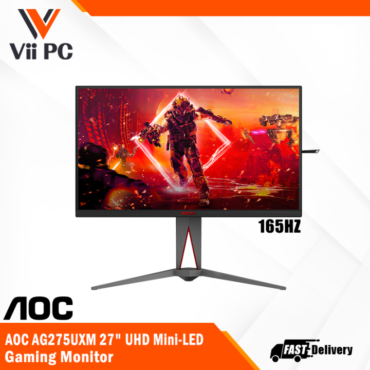 AOC AG275UXM 27" FAST IPS UHD QD-Mini LED 1152 Zone 165Hz 1ms HDR1000 ...
