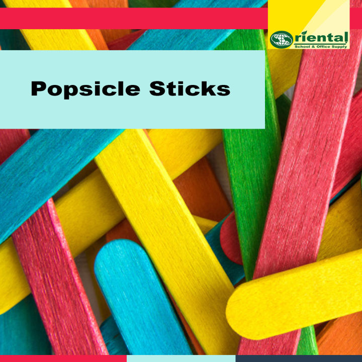 Jolly Popsicle Sticks / Colored - Natural Color - Assorted Color / Sold ...
