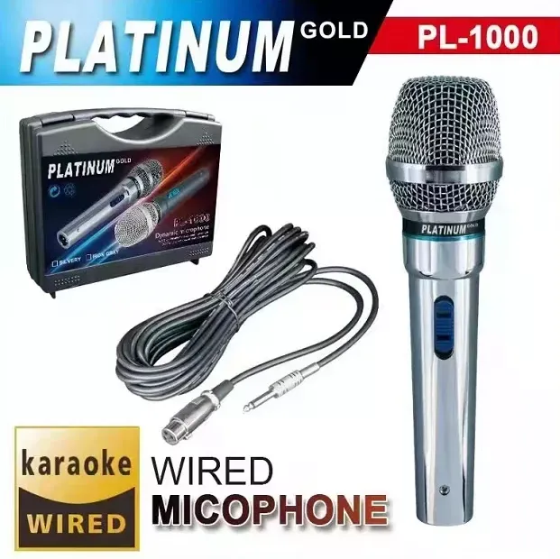 COD Original Platinum Gold Wireless Microphone PL-1000 High Fedility ...