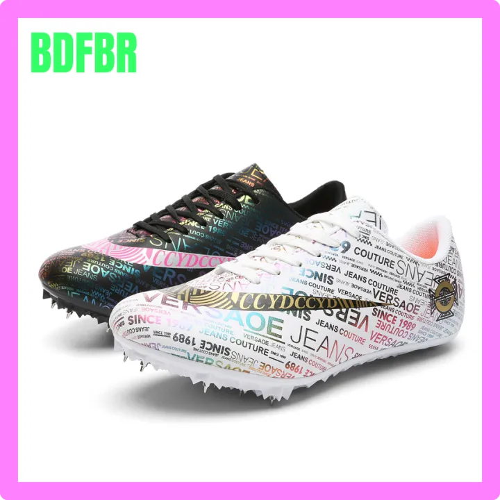 BDFBR Word 8 Spikes Sprint Shoes Professional Track Field Lightweight ...