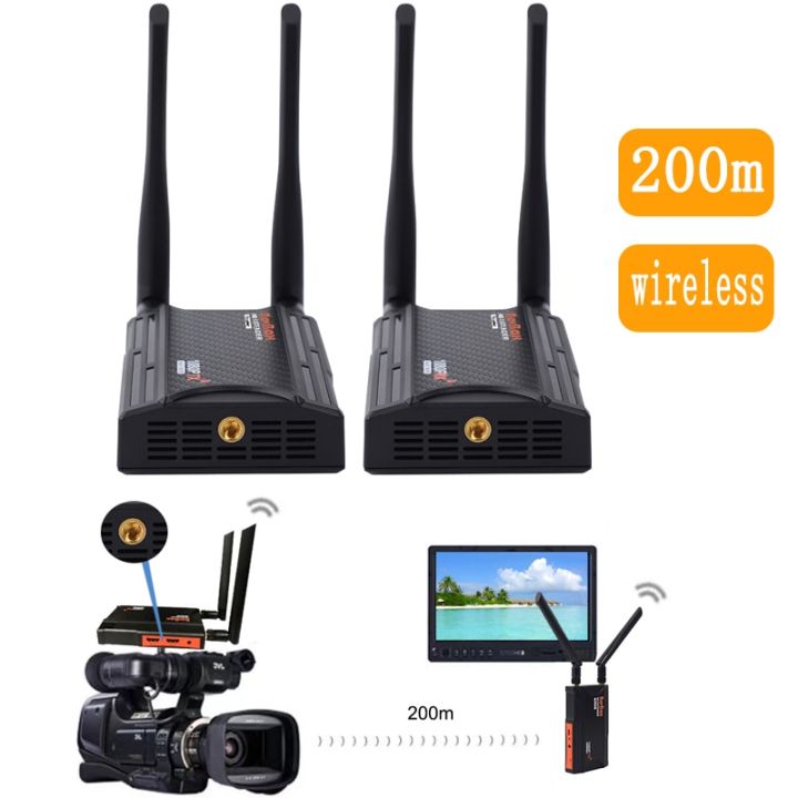 200m HDMI Extender Wireless Transmission Image Transmitter Receiver ...