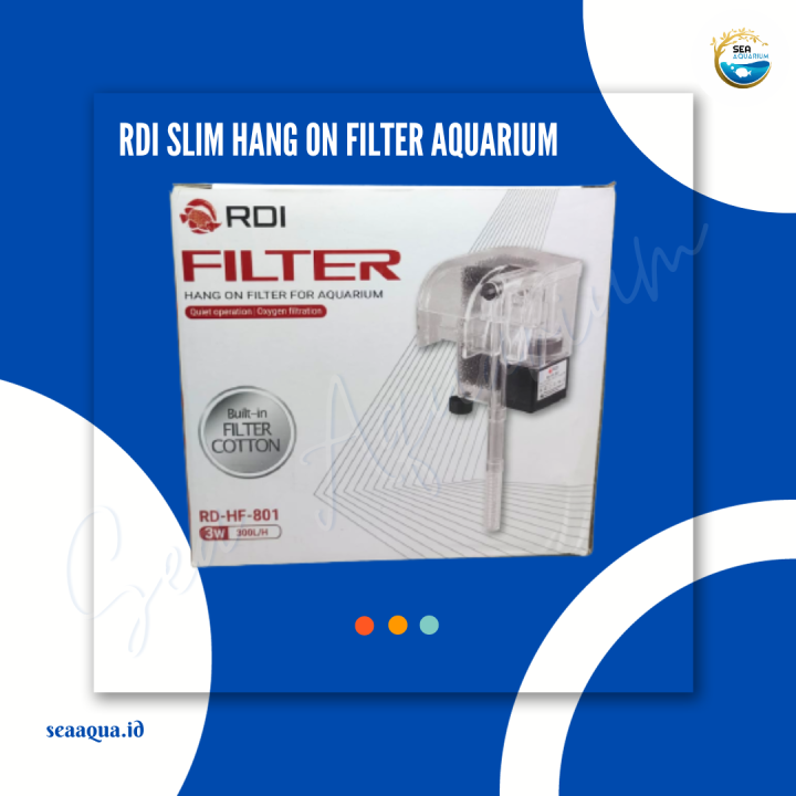 RDI HF801 Slim Hang On Filter Aquarium / Filter Gantung Aquarium ...