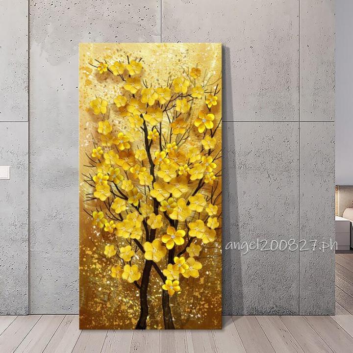 Golden Fortune Tree Decorative Painting Home Entrance Chinese-Style ...