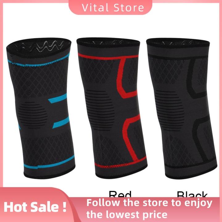 VITAL STORE Elastic Nylon Fitness Compression Wrap Brace Relief Knee ...