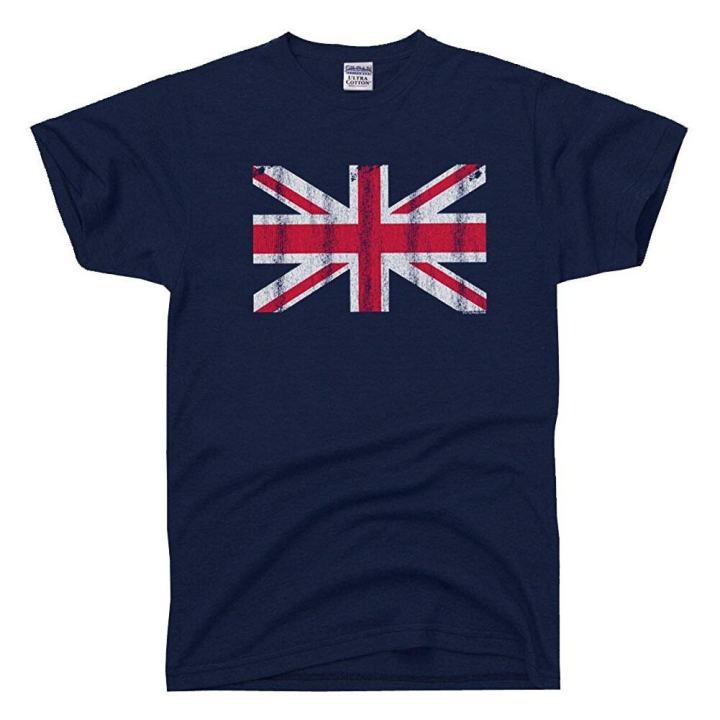 Dirtyragz Men'S Great Britain Flag England British Union Jack T-Shirt ...