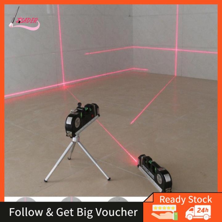 JISADER Multipurpose Laser Level Vertical Measuring Tape Aligner Rulers ...