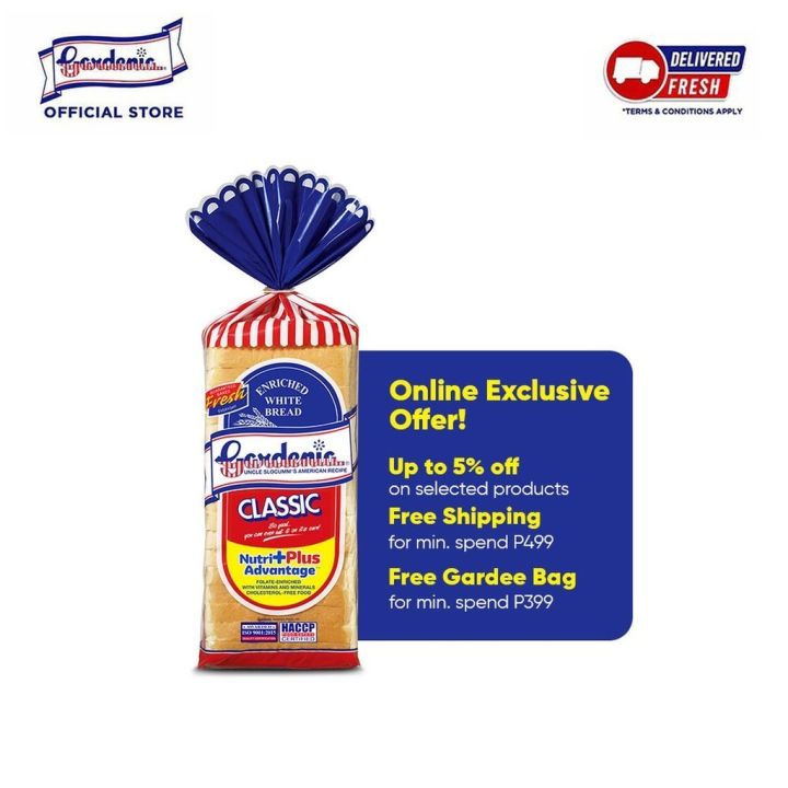 Gardenia Classic White Bread 600g Regular | Lazada PH