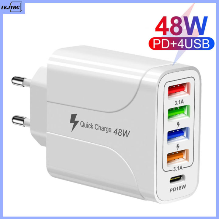 LKJYBG Charging Blocks 48W Quick Charging Blocks USB Cell Phone Brick ...