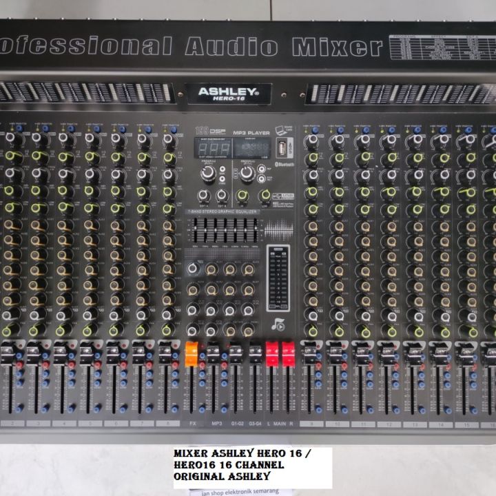 Mixer Ashley HERO 16 / HERO16 16 Channel ORIGINAL ASHLEY | Lazada Indonesia