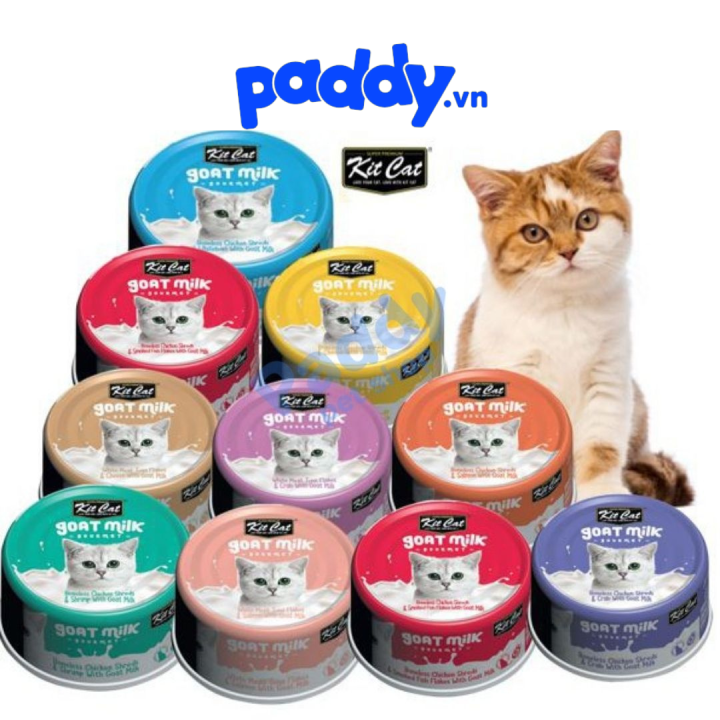 Pate Kit Cat Goat Milk Sữa Dê Bổ Sung Canxi Cho Mèo Mọi Lứa Tuổi (Lon ...