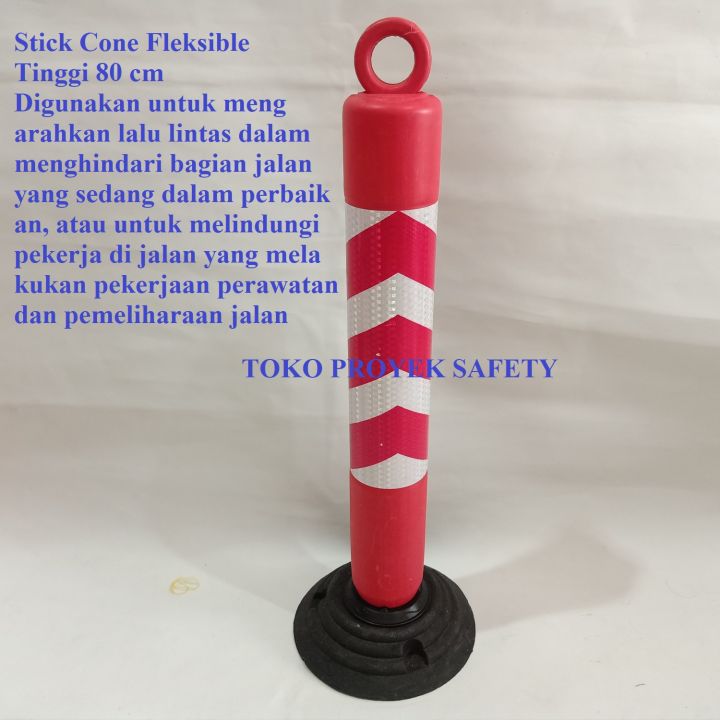 STICK CONE FLEKSIBLE 80CM / FLEXIBLE STICK CONE BASE RUBBER | Lazada ...