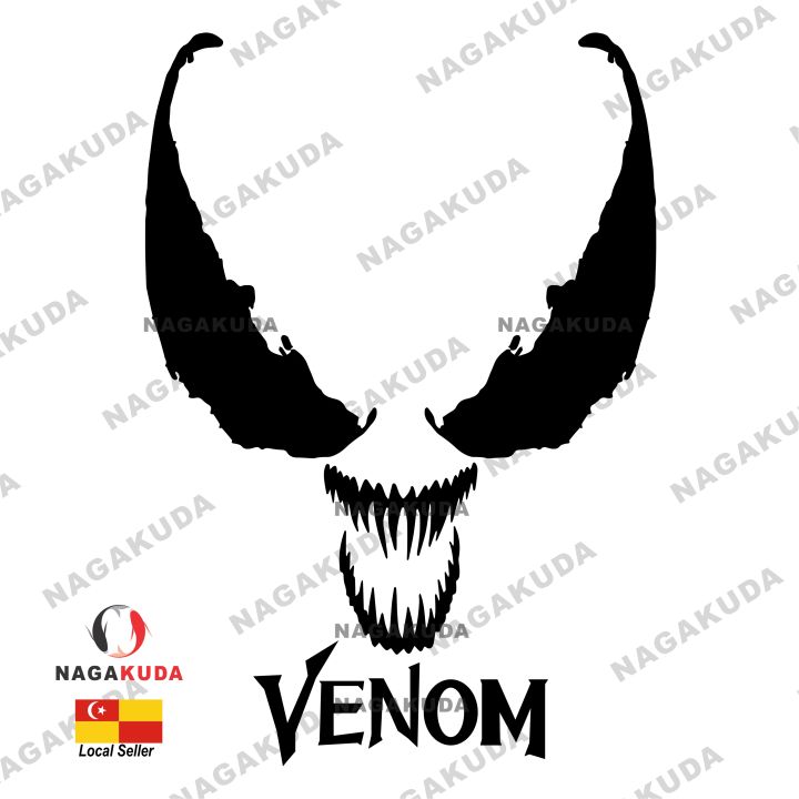 NAGAKUDA TRADING Venom Teeth Car Motor Vehicle Truck Van Window Door ...